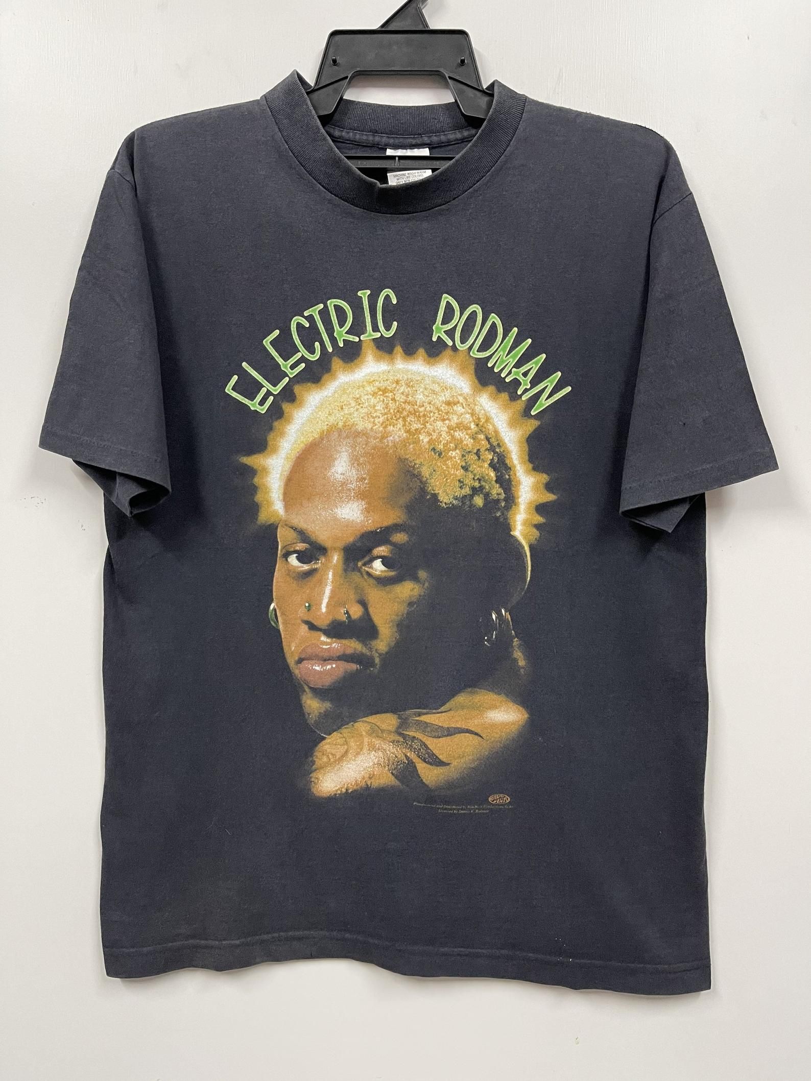 Rare Vintage 1997 Dennis Rodman Electric Faded Basketball Player T ...