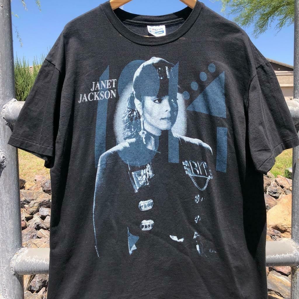 Rare Vtg 90S Hanes Janet Jackson 1990 Rhythm Nation Tour Band Music ...