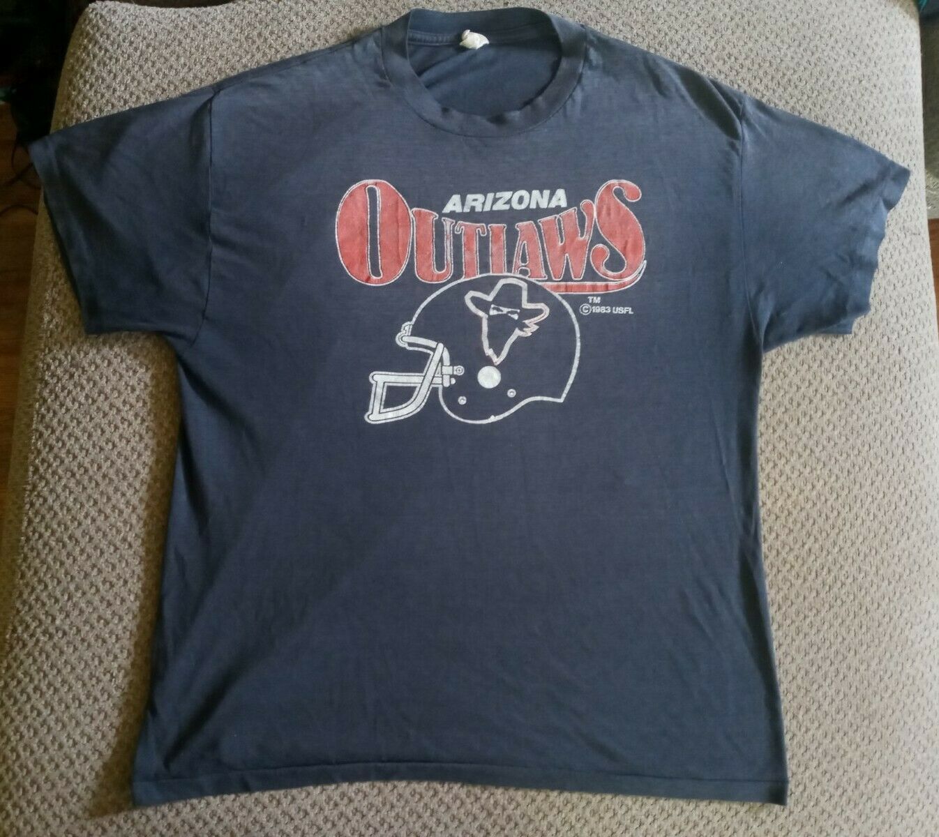 Vintage 1983 Arizona Outlaws Single Stitch Super Soft Distressed ...