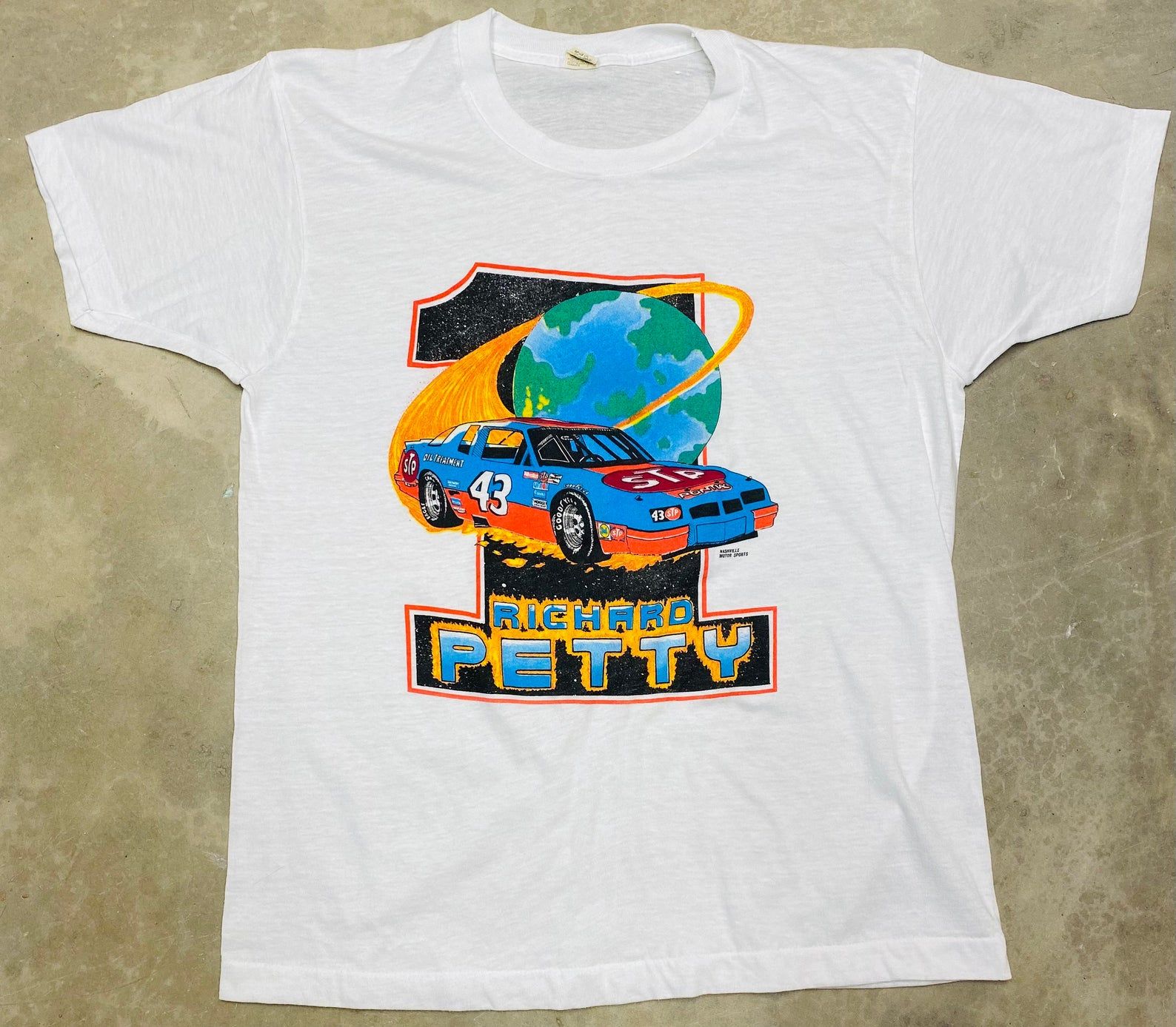Vintage 1986 Richard Petty Nascar Stp Racing Tee - StanyStore