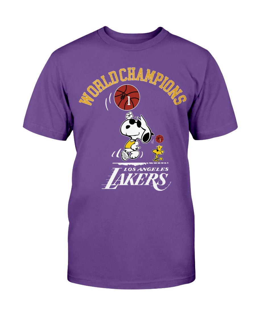 Vintage 1987 Los Angeles Lakers Snoopy Championship T Shirt 210928 ...