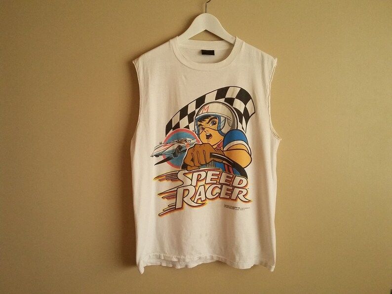 Vintage 1992 Speed Racer Chopped T Shirt Manga Anime Cartoons Vintage ...