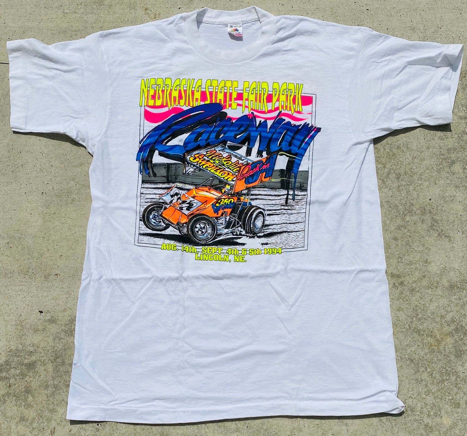Vintage 1994 Nebraska State Fair Park Raceway Event Tee - StanyStore