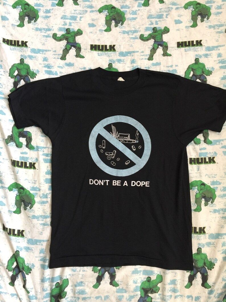 Vintage 80S Dont Be A Dope Weed Smoking Punk Rock - StanyStore