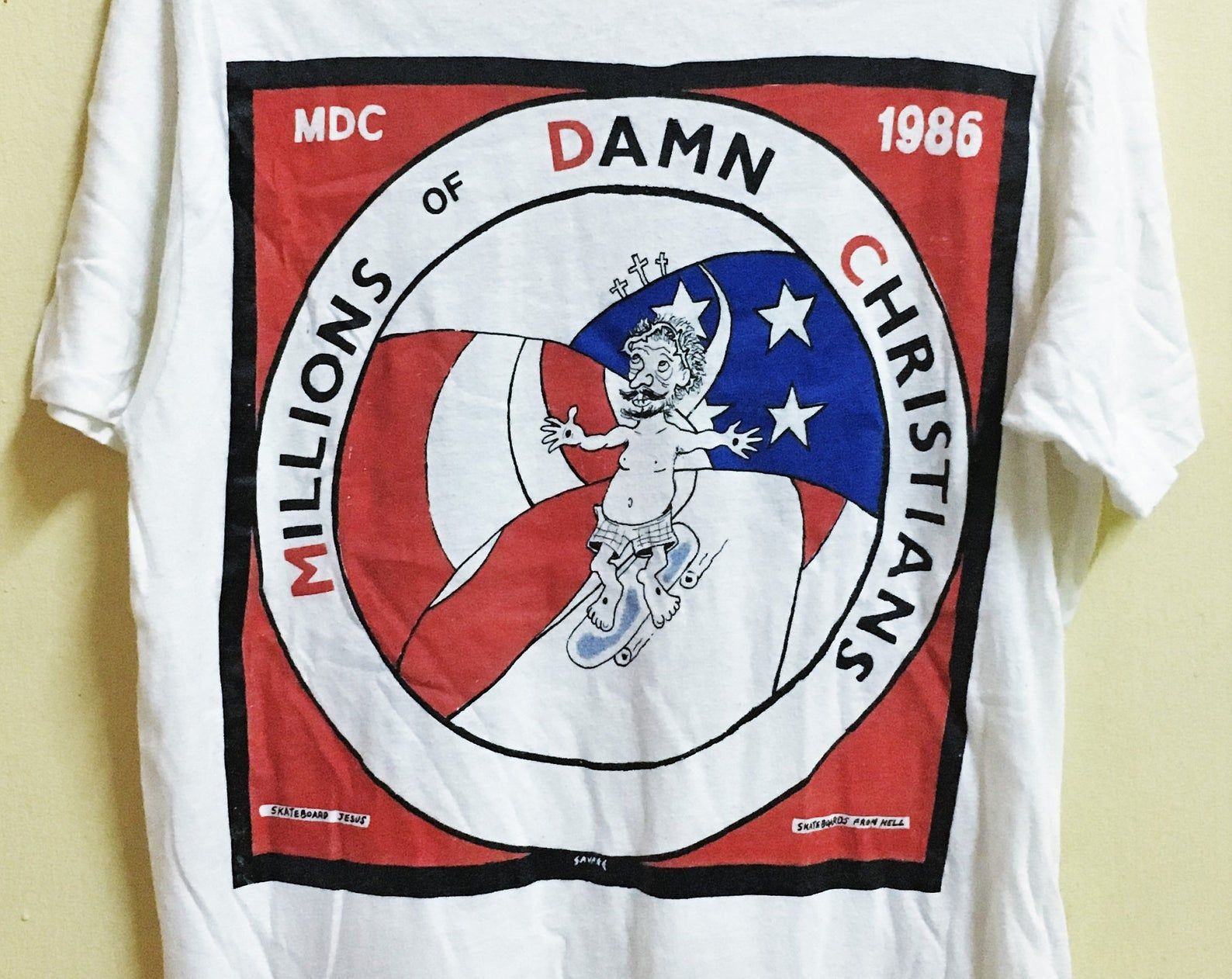 Vintage 80S Mdc Mdc Millions Of Dead Cops Punk Rock Hardcore Tour T ...
