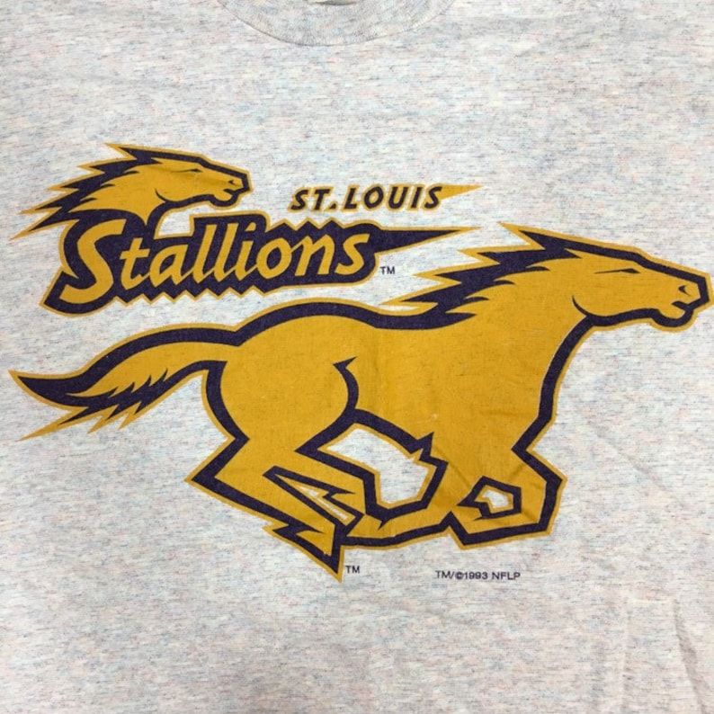 Vintage 90S Sports Print Mens Heather Multi Colored Nfl 1993 St Louis ...